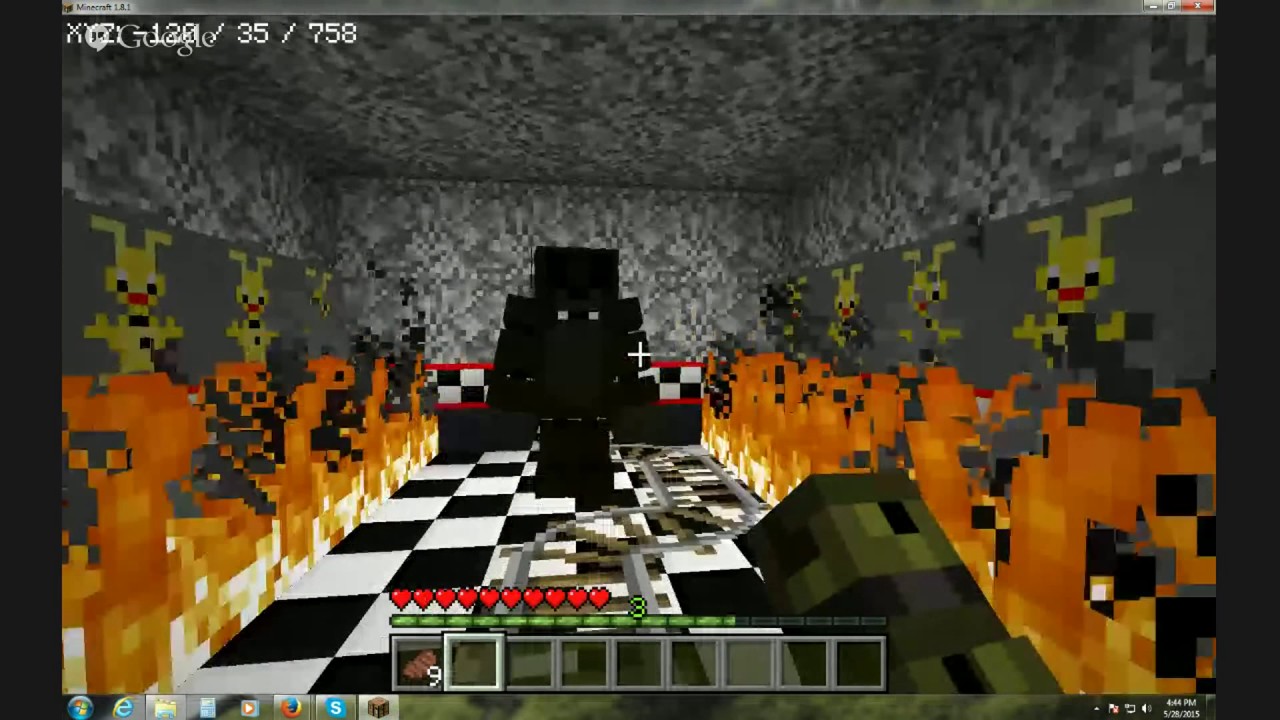 Minecraft FNAF 3 Roller Coaster Map - YouTube