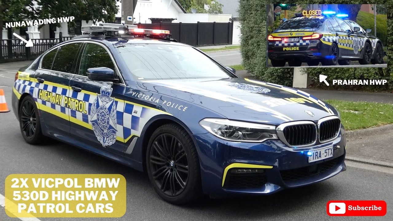 VICPOL // 2x BMW 530D Highway Patrol Sedans - On Scene Of Separate ...