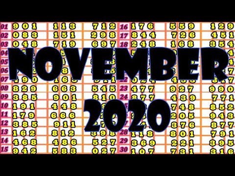 Swertres Result History | November [ 2020] - YouTube