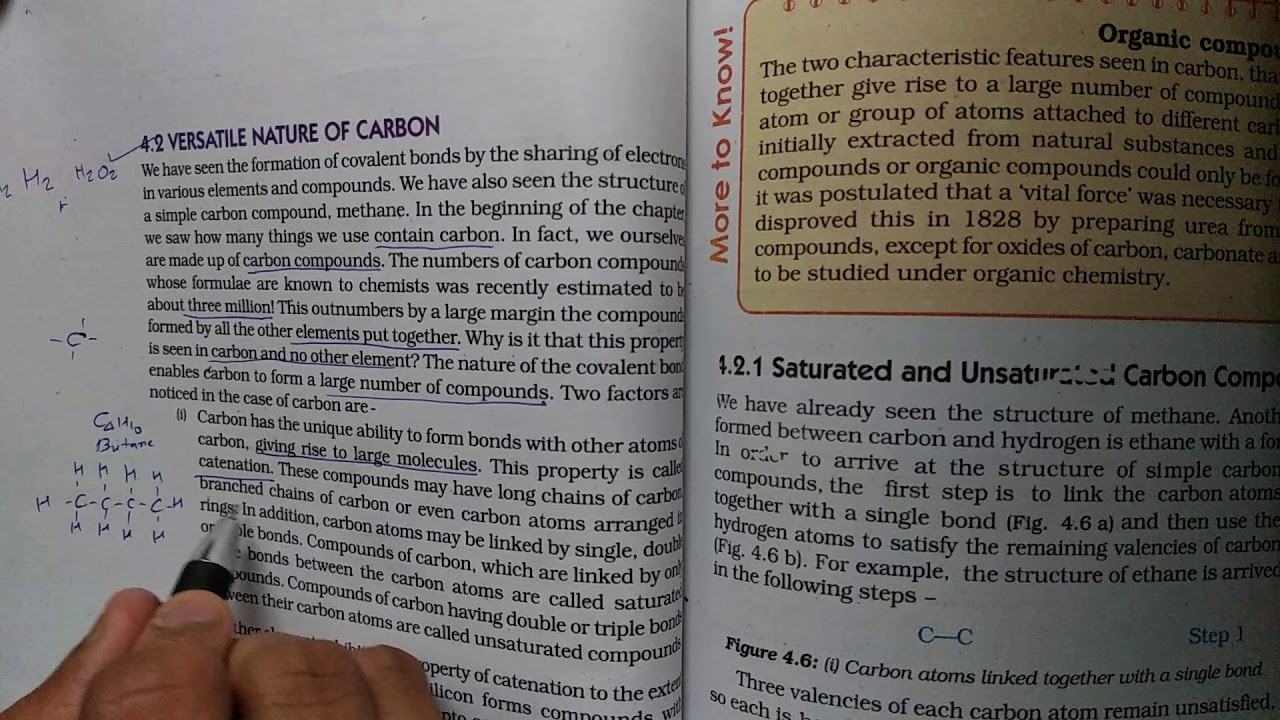 Class 10 Science Chapter 4 (4.2p1) Versatile Nature of Carbon ...