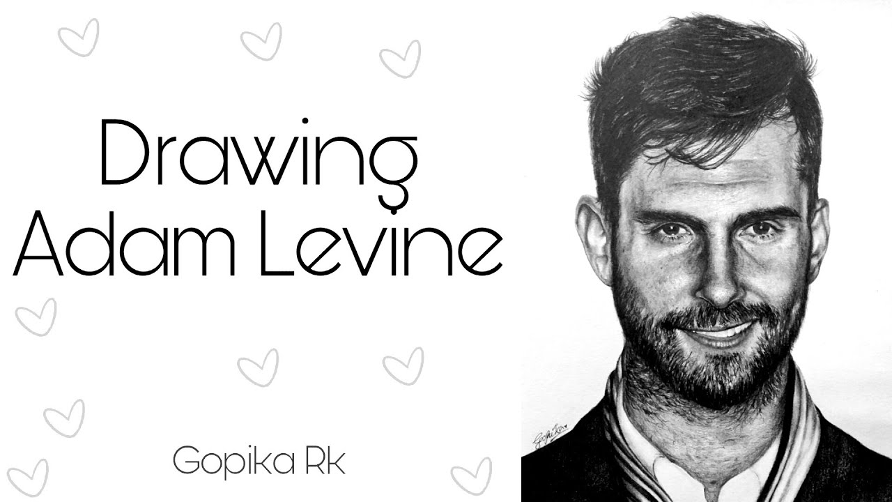 Drawing Adam Levine| Maroon 5| Gopzilla - YouTube