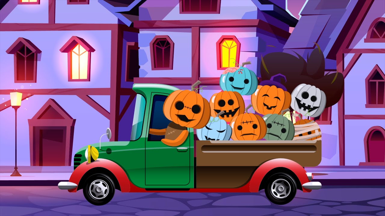 🎃 Five Little Pumpkins 🎃 Trick-or-Treating Halloween Story for ...
