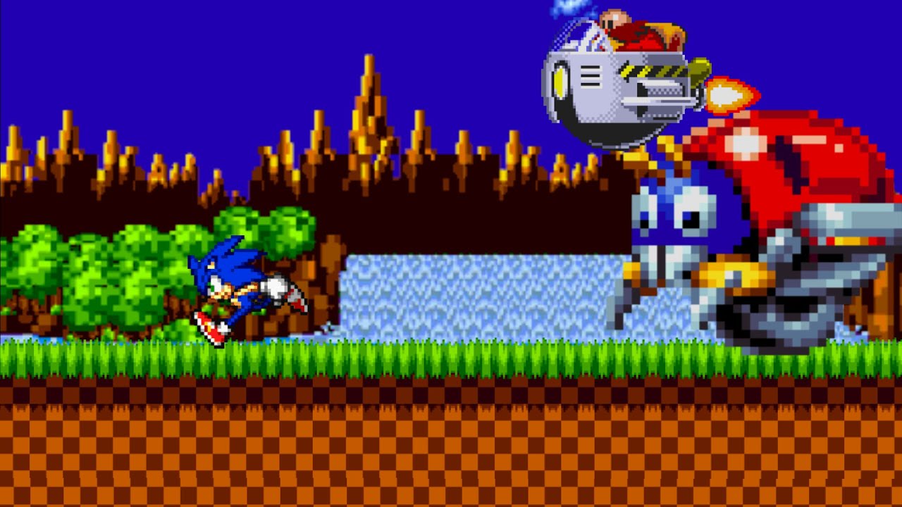 Eggman's Big Moto Bug | Sprite Animation Short - YouTube