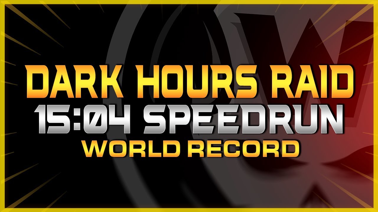 The Division 2 | Dark Hours Raid Speedrun 15:04 (World Record) - YouTube