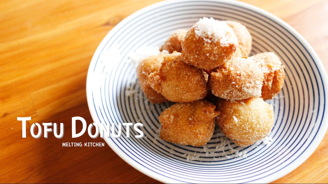 두부 도넛 how to make tofu donut 豆腐ドーナツ - YouTube