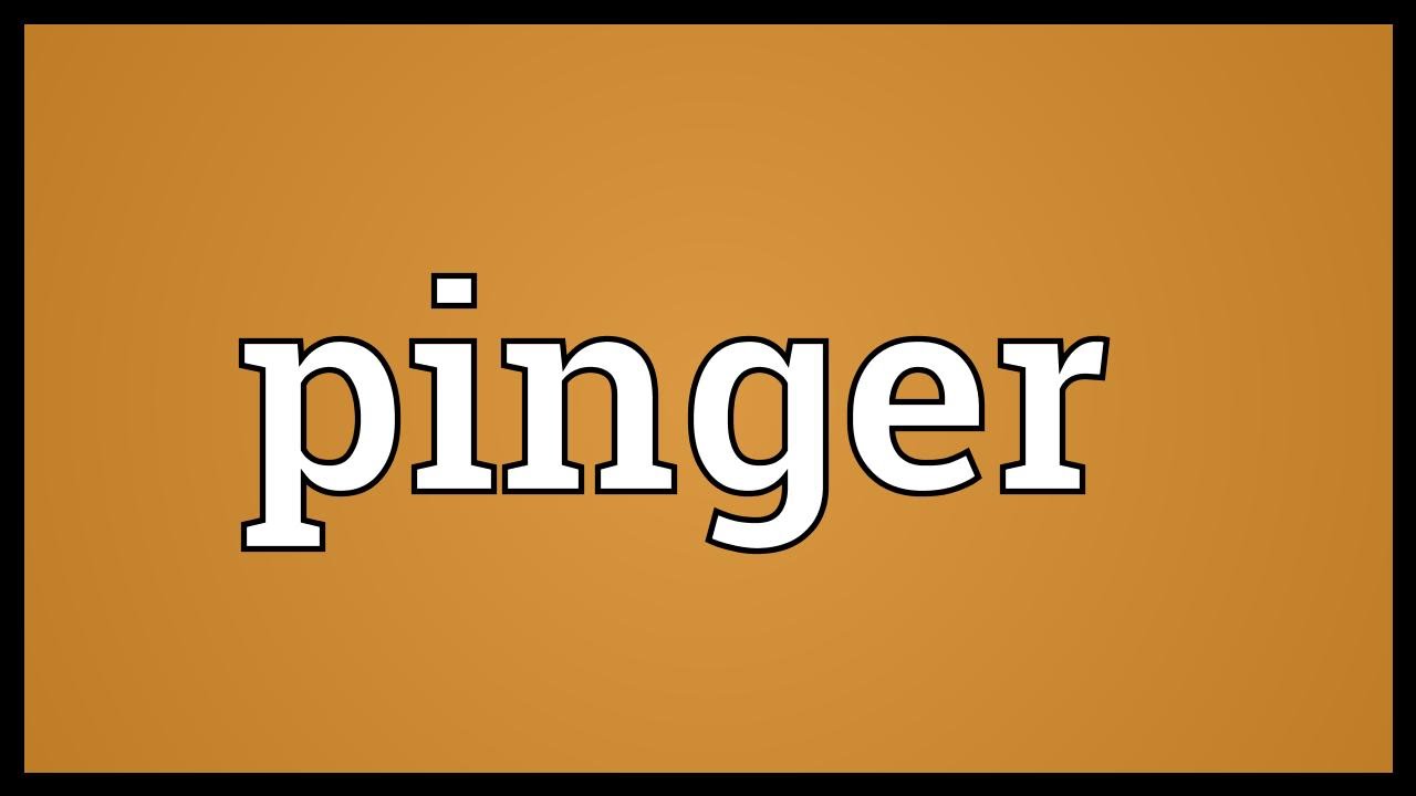 Pinger Meaning - YouTube