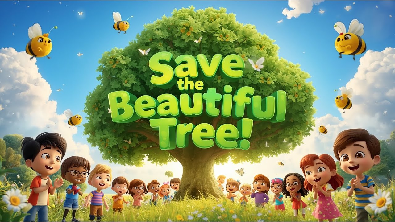 Happy Little Tree 🌱 | Do Not Cut The Tree | Save Trees Song for Kids ...