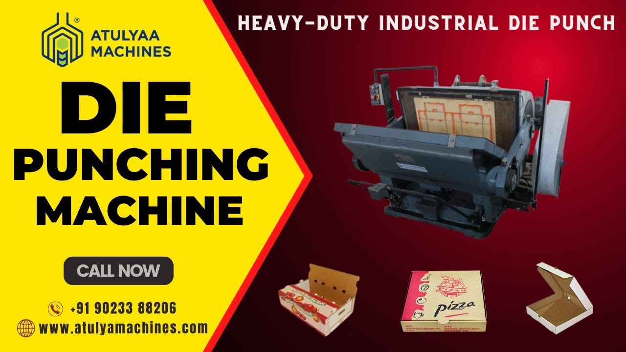 DIE PUNCHING MACHINE | PLATEN PUNCHING | DIE CUTTING AND CREASING ...