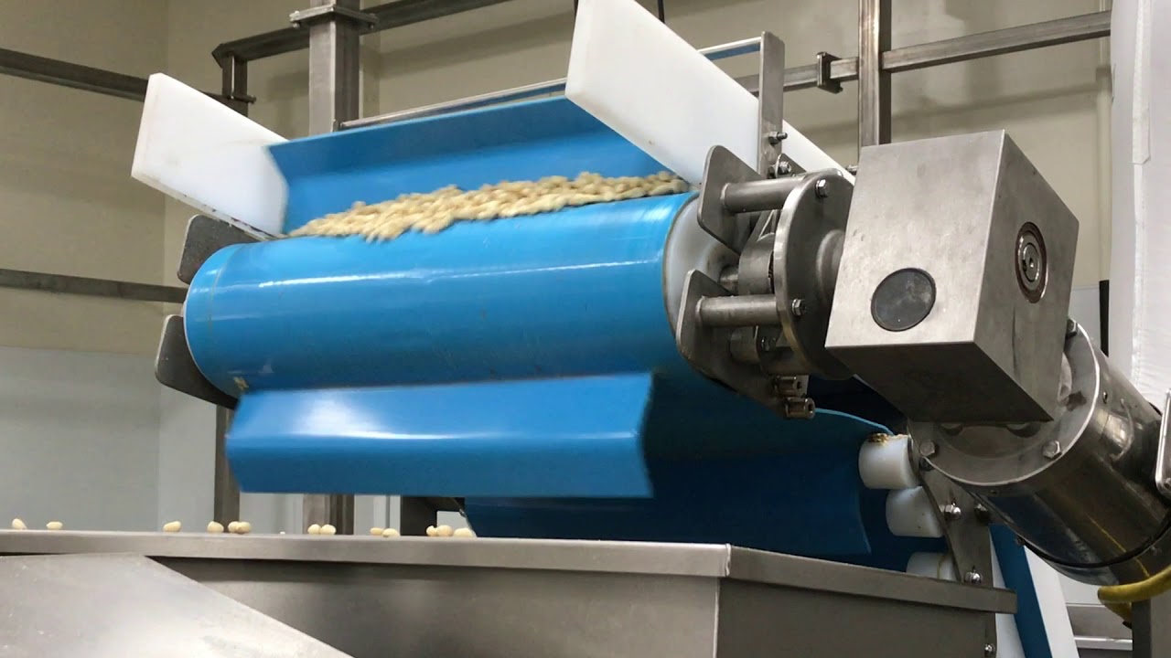 PEANUT SNACK LINE - INCLINE / COOLING / TRANSFER CONVEYORS - YouTube