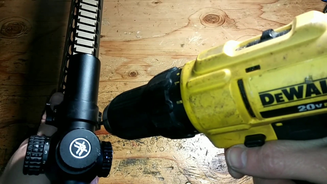 How To Mount A Scope With RAZOR BLADES and a drill... - YouTube