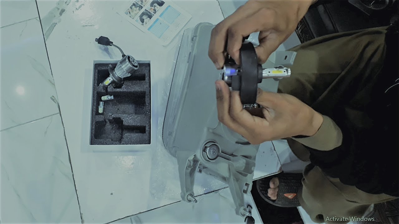 How to Install H4 C6 LED light /Headlight Replacement - YouTube