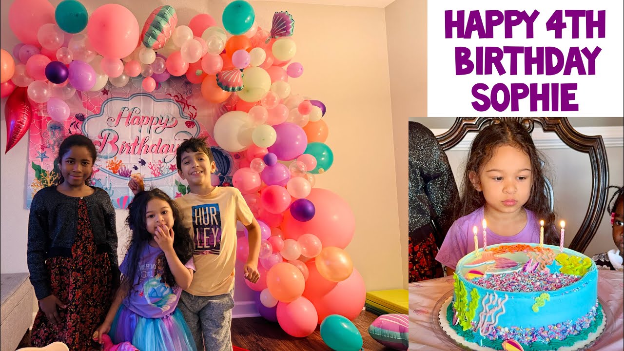Sophie’s Magical 4th Birthday Party | Underwater Adventure with Asher ...
