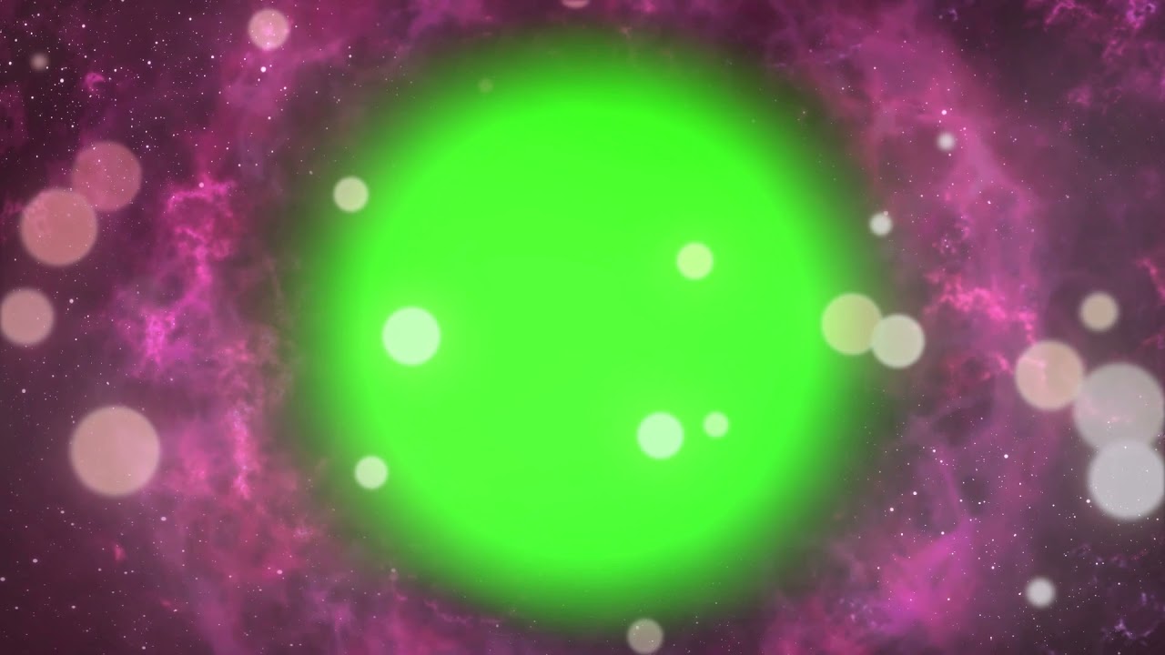 universe hd with particles overlay green screen - YouTube
