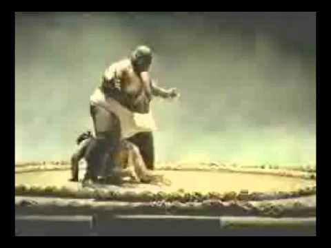 Little sumo vs giant sumo - YouTube
