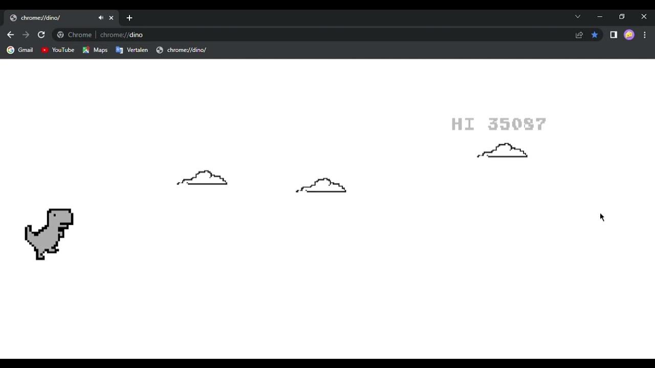 Chrome Dino Run Hack | Dino Hacked (script in description) - YouTube