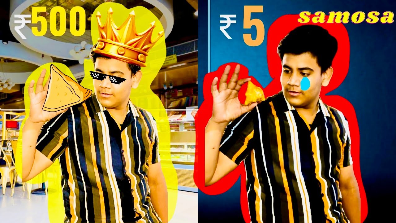 Rs 5 Samosa😮 vs Rs 500 Samosa🤑 – You Won’t Believe This! # ...