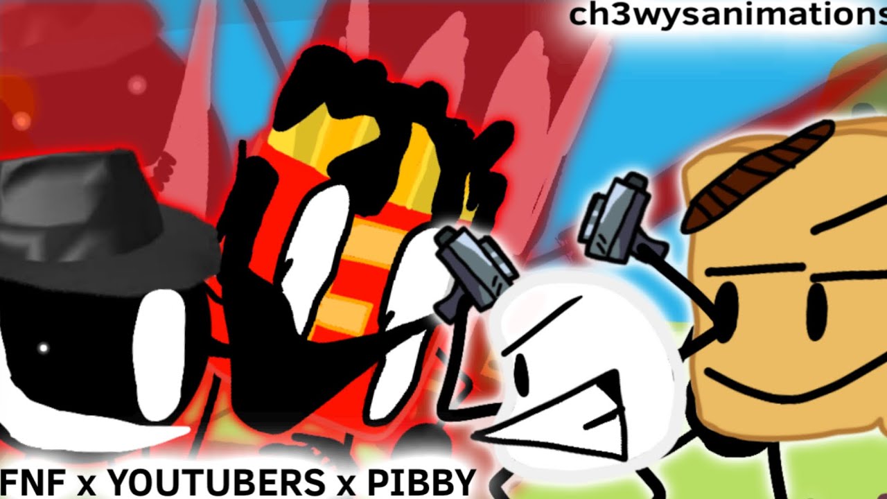 FNF x YOUTUBERS x PIBBY Concept | Vs Jkay & Ultimanimates | Animators ...