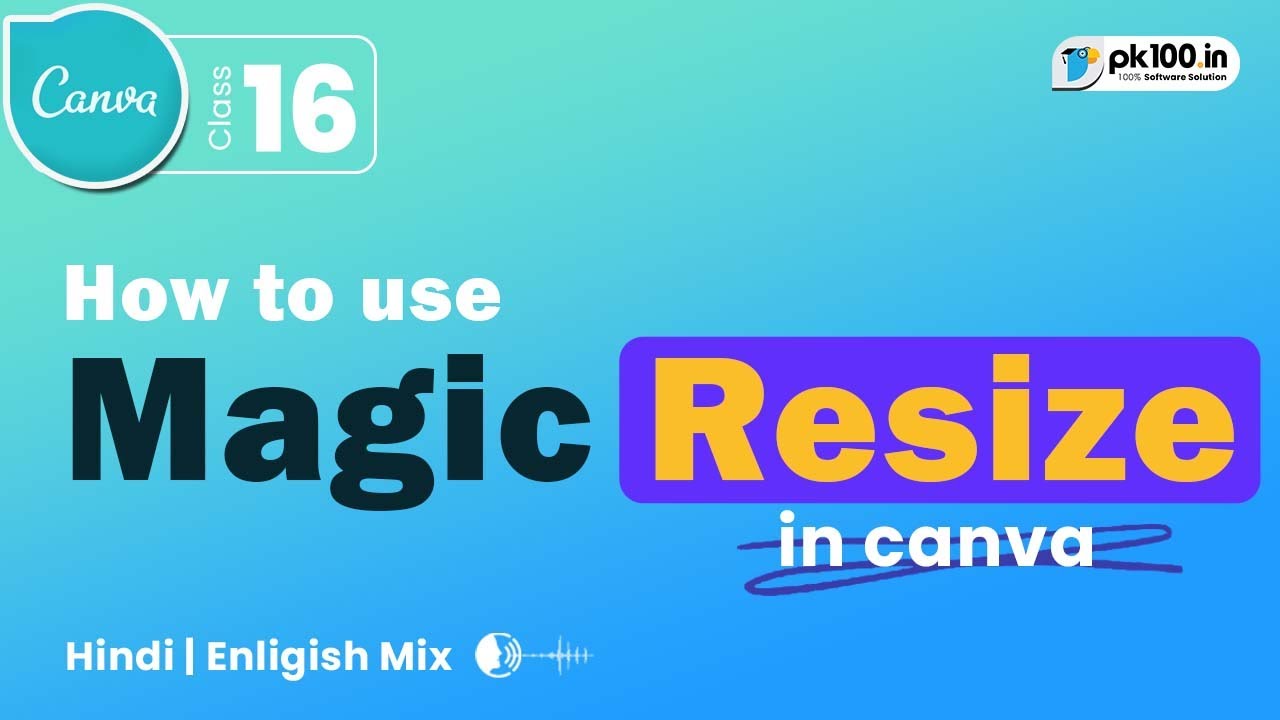 How to Resize in Canva for Free - Magic Resize | Learn Canva for FREE ...