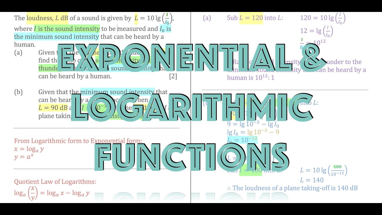 Logarithms Applications - Logarithmic Equations Laws Of Logarithms | O ...