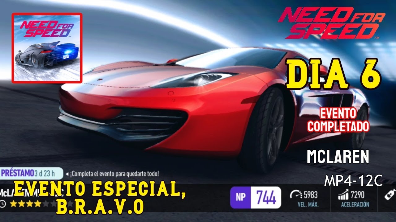 NFS: Sin Limites - Evento especial, B.R.A.V.O, Dia 6 Cerebro, Evento 1 ...