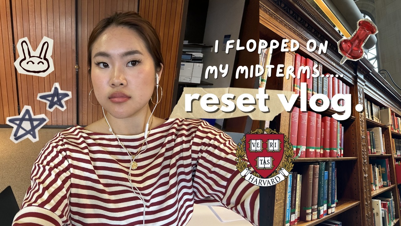i flopped on my midterms so now im doing selfcare 🎧🍒📚: reset vlog ...