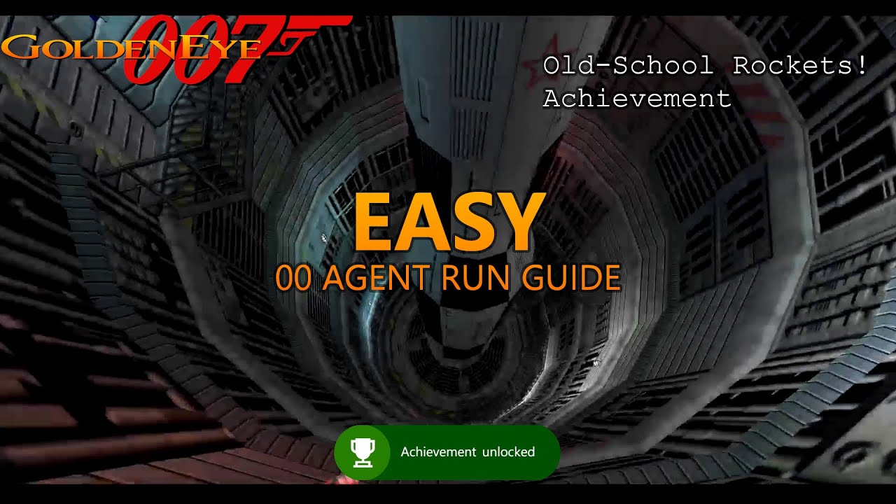 Goldeneye 007 - 00 Agent Run Guide on Silo [Xbox] - YouTube