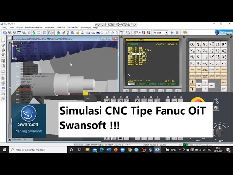 MENJALANKAN PROGRAM CNC || SWANSOFT OiT Turning || SIMULATOR CNC