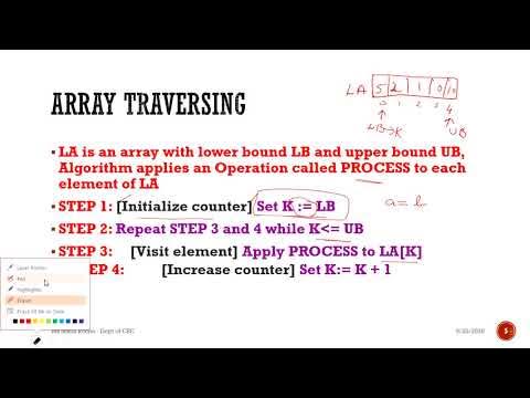 2 1 Array Traversal/Algorithms/ Module 1/ Data Structures - YouTube