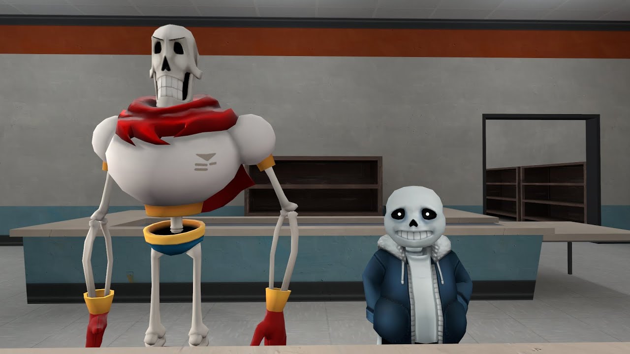 [Undertale SFM] Papyrus and Sans get Starbucks - YouTube