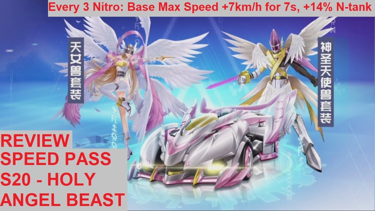 Review Digimon Speed Pass S20 Car - Holy Angel Beast 【QQ Speed Mobile ...