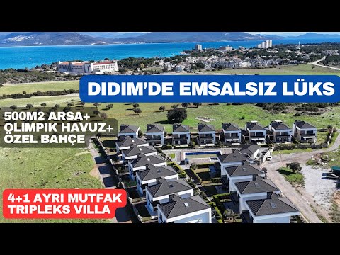 DİDİM'DE EMSALSİZ FİYATA! 500m2 Arsa Paylı, Tam Müstakil 4+1 Lüks Villa!