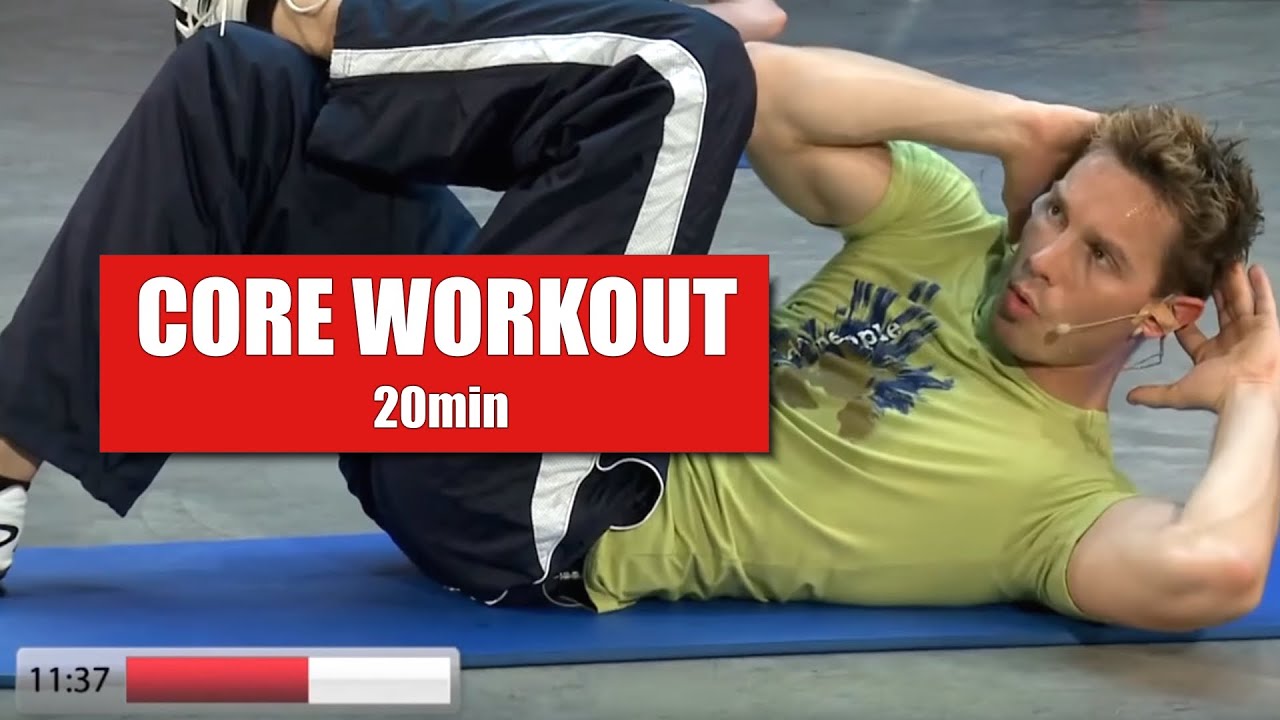Core Workout - 20 min Abs and Back Exercises - YouTube