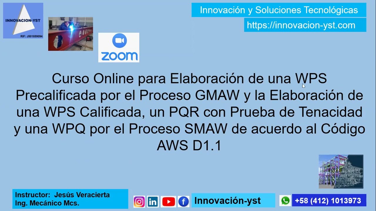Curso de Elaboración de WPS Precalificada, Elaboración de WPS ...