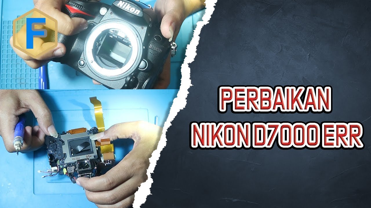 nikon d7000 err shutter unit shutter blade robek - YouTube