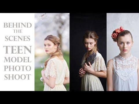 Behind the Scenes - TEEN MODEL photoshoot - FINE ART studio teenager portrait PHOTOGRAPHY