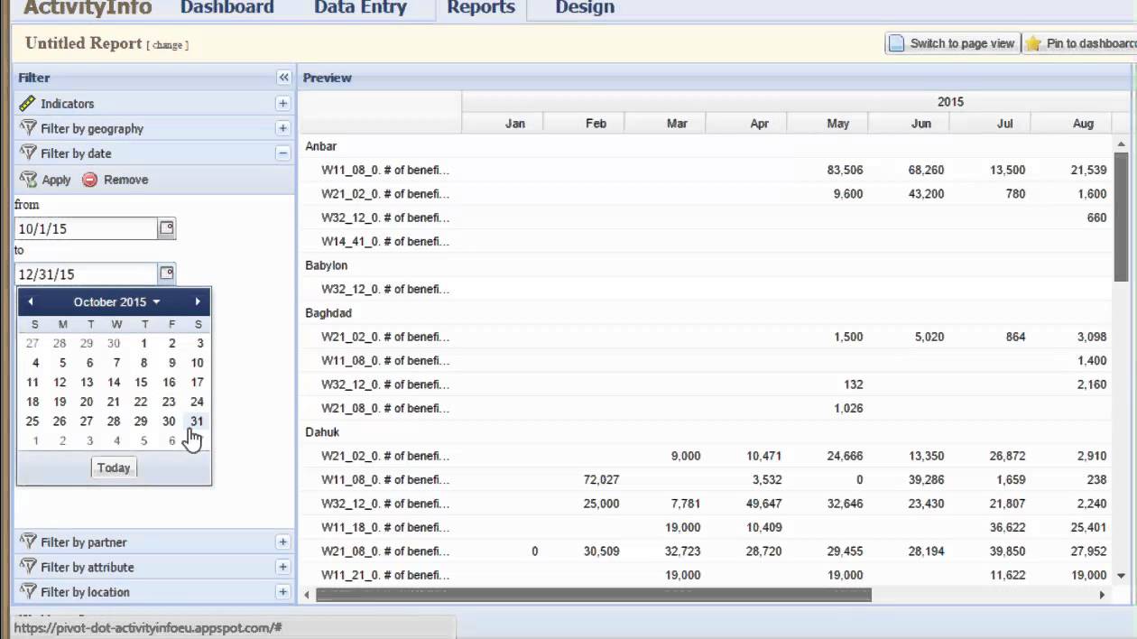 ActivityInfo: How to use the REPORTS function - YouTube