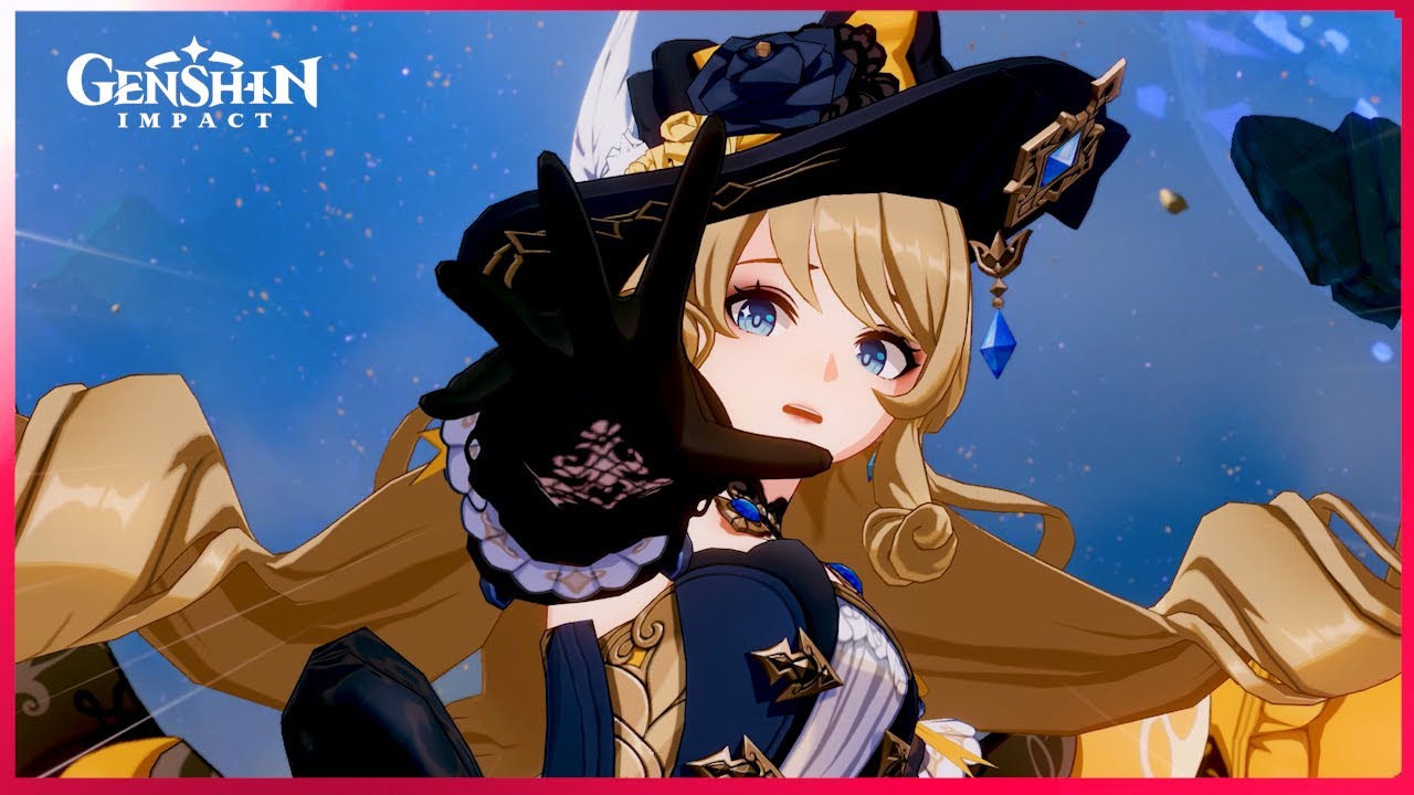 Navia falls down the the Seawater Animated cutscene | Genshin Impact ...