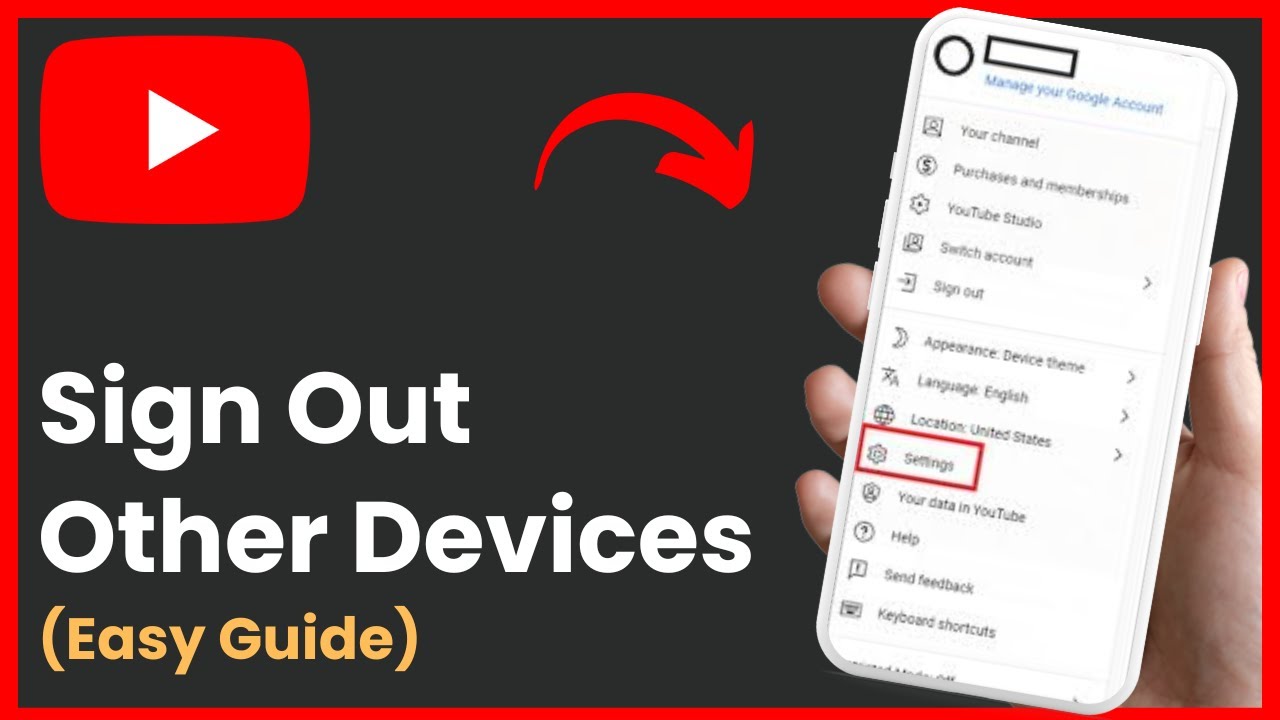 How To Sign Out Youtube Account From Other Devices ! - YouTube