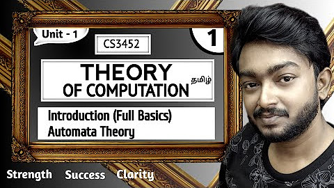 Theory of Computation in Tamil | CS3452 in Tamil | Semester 4 | Engineering | Anna University ...