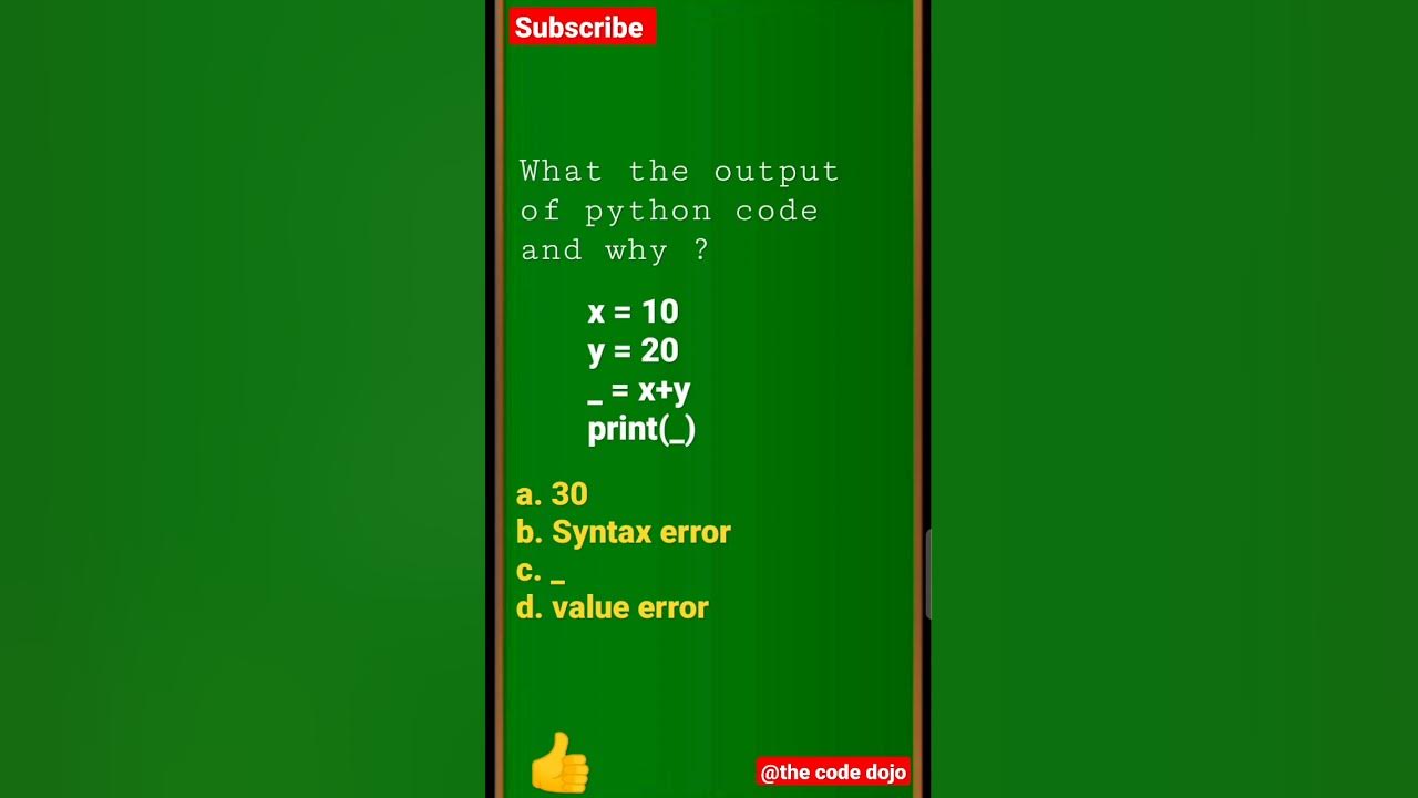 What Is The Output Of The Python Code And Why Coding Python Pythonprogramming Python3 Youtube 