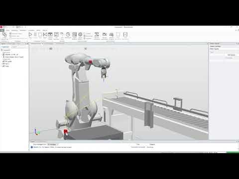 ABB RobotStudio_Conveyor_Smart Component_1 - YouTube