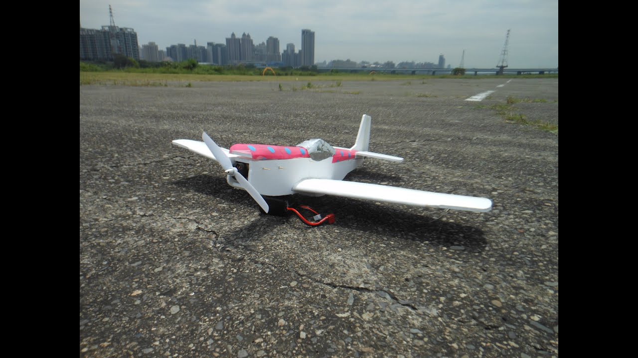 FT mini mustang maiden flight - YouTube