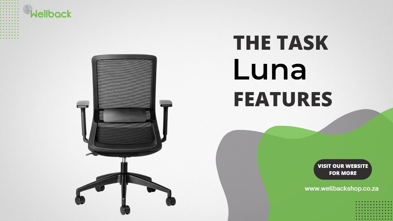 Luna Task Office Chair Features - YouTube
