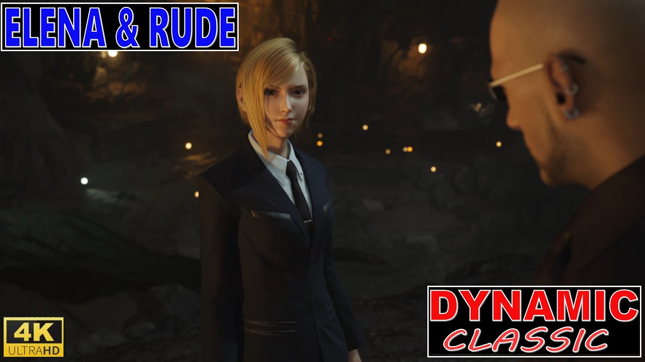 Final Fantasy VII Rebirth 4k - elena and rude boss fight at dynamic ...