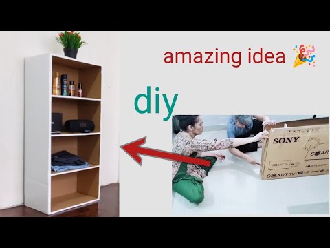 cardboard almirah,almirah organiser with cardboard box,cardboard crafts ...