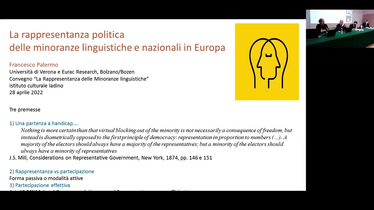 II. La rappresentanza delle minoranze linguistiche - 28/04/2022 - YouTube