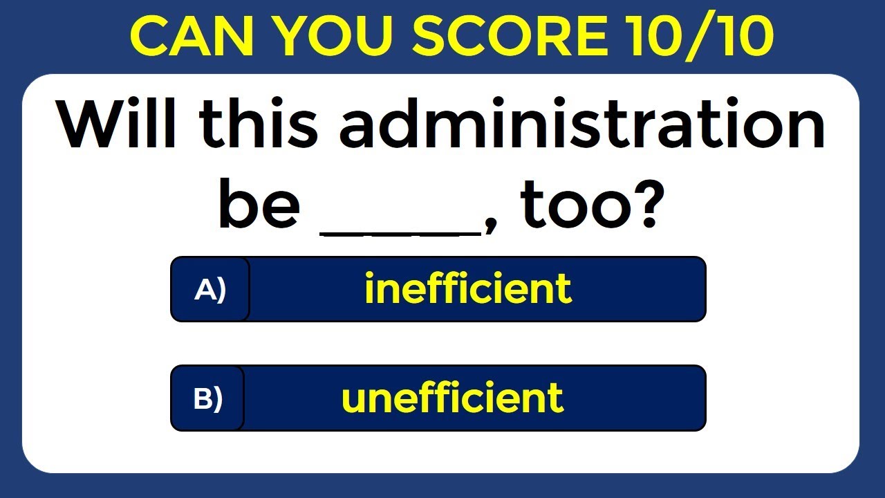MIXED ENGLISH GRAMMAR QUIZ: CAN YOU SCORE 10/10? | #challenge 018 - YouTube