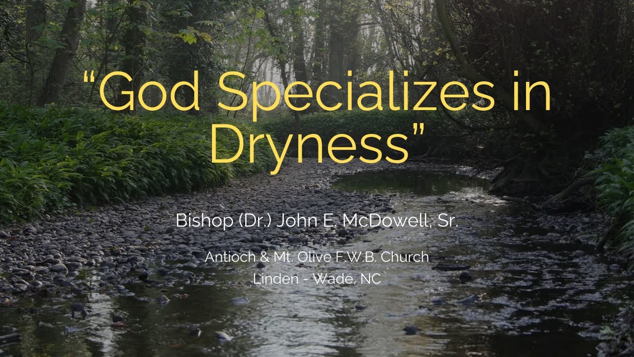 God Specializes in Dryness | Bishop (Dr.) John E. McDowell, Sr. - YouTube