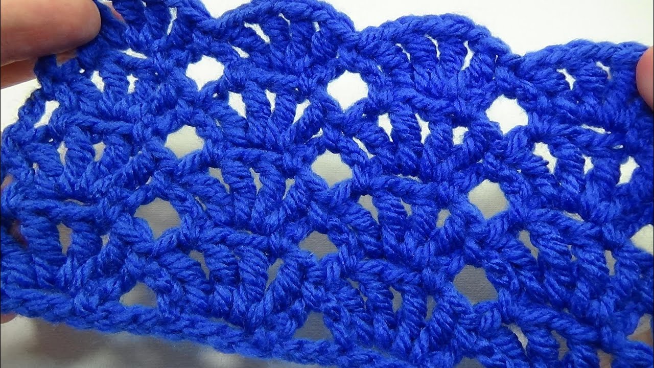 How to crochet shell stitch free written pattern in description - YouTube