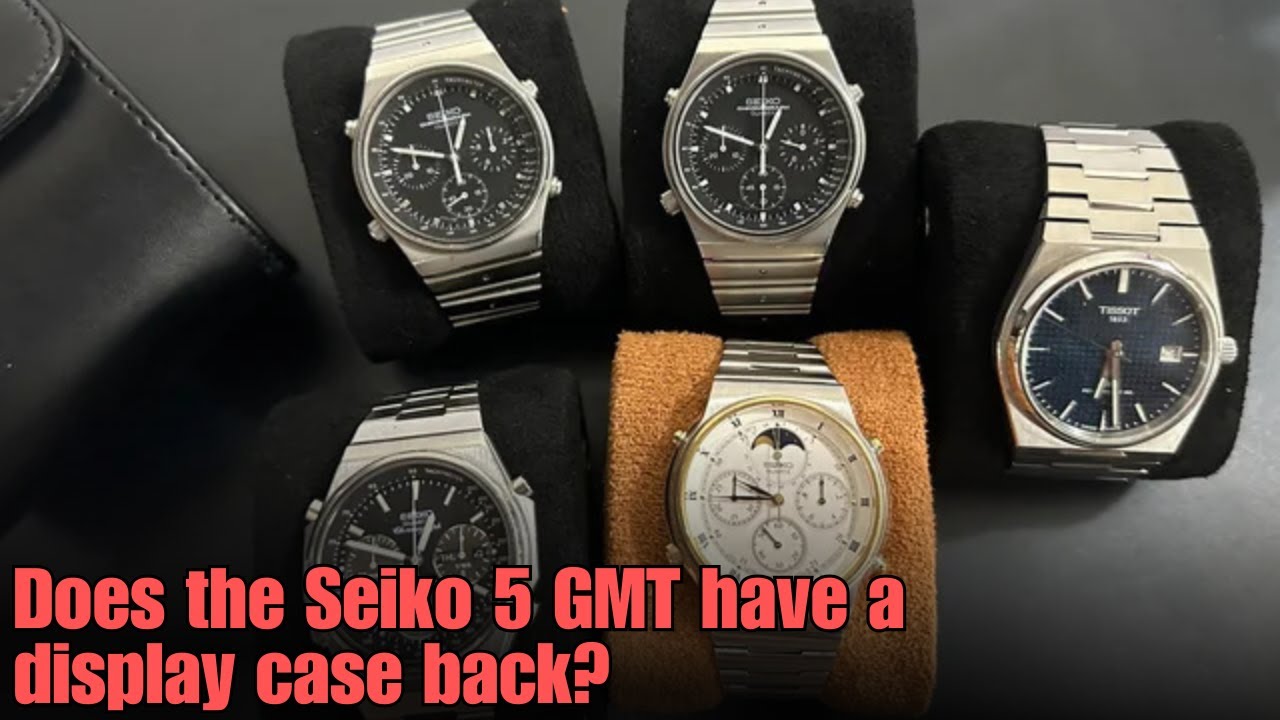 Does the Seiko 5 GMT have a display case back? - YouTube